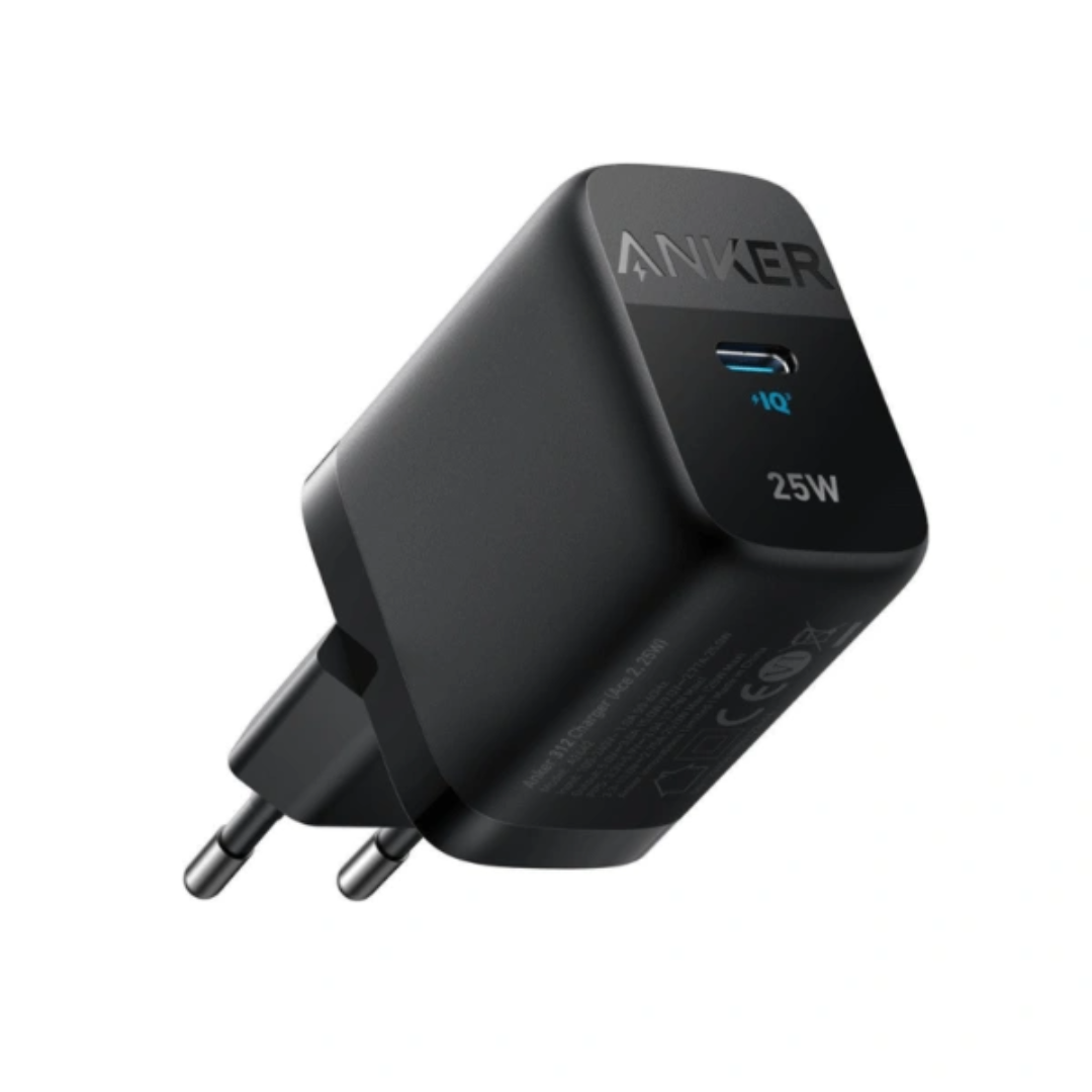 Chargeur mural USB-C 25 W – Noir