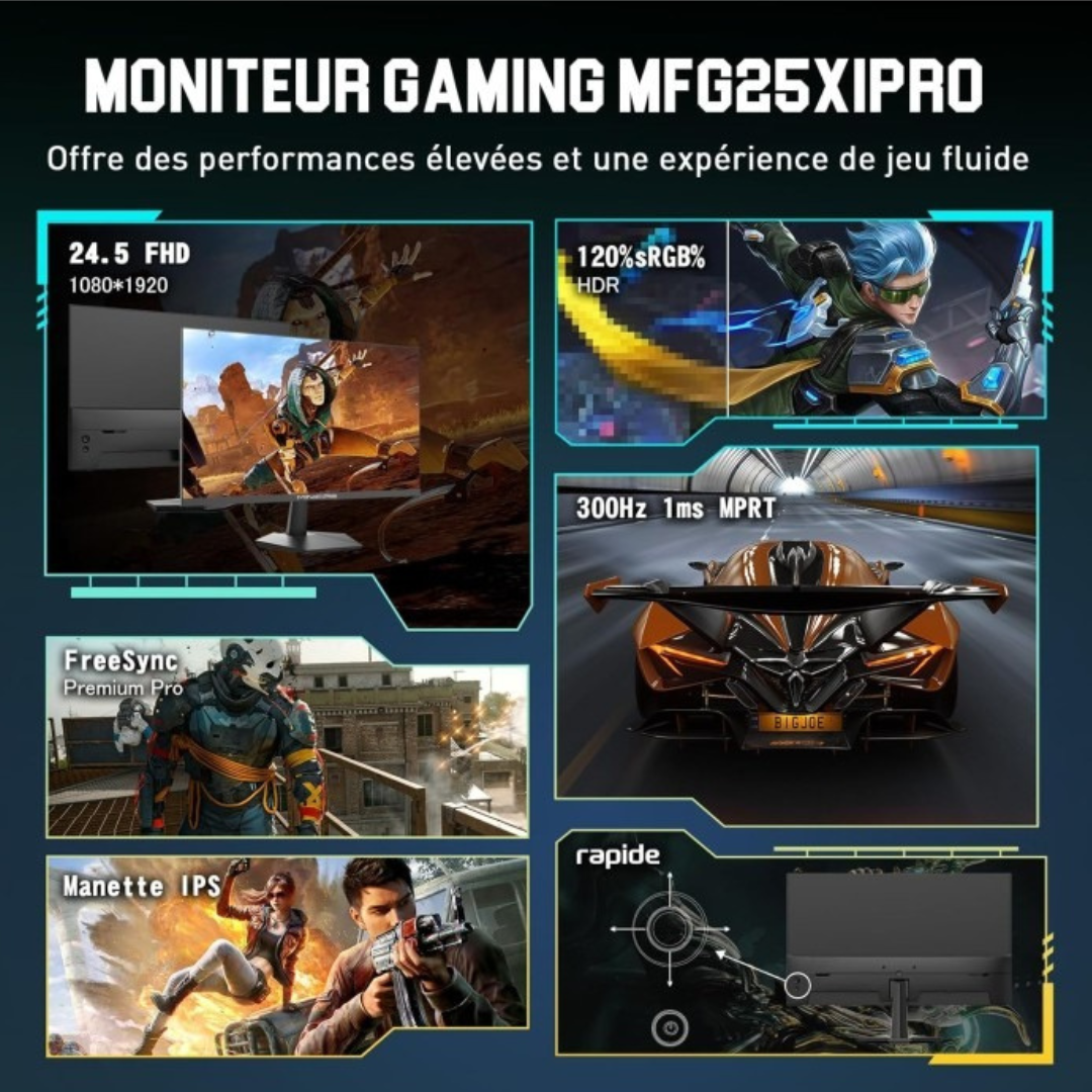 MiniFire FHD IPS Monitor 25’’ – 300 Hz